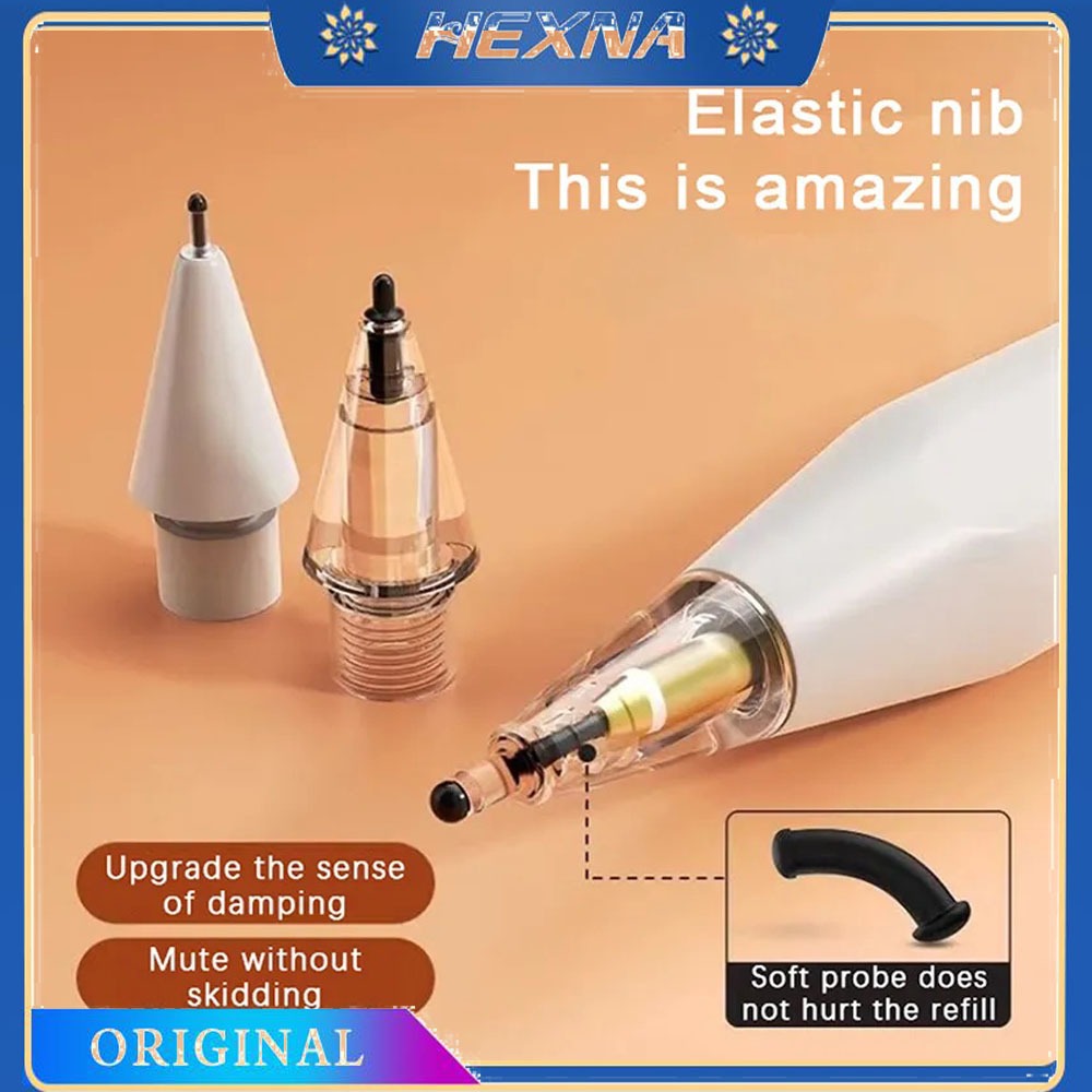 ปลายปากกาสไตลัส 4B 2B แบบเปลี่ยน สําหรับ Apple Pencil 1/2 Gen iPencil ...