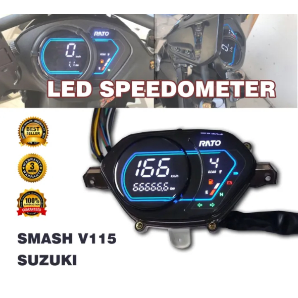 Full Led Digita Speedometer SMASH115 SMASH V115 FI SMASH 115 FI เมตร ...