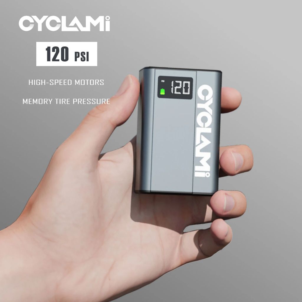 ปั๊มลมจักรยาน CYCLAMI E1 120PSI พกพาสะดวก ทำจากอะลูมิเนียม เหมาะสำหรับ ...