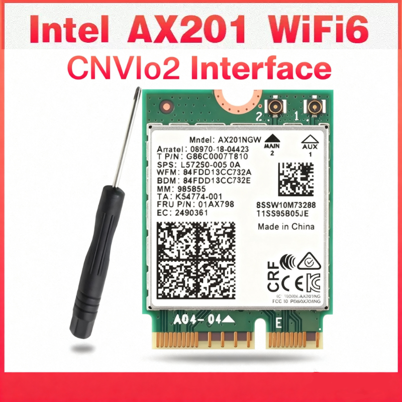 WiFi 6 การ์ด Wifi AX201 AX201NGW 3000Mbps Dual Band 2.4Ghz/5Ghz 2.4Gbps ...