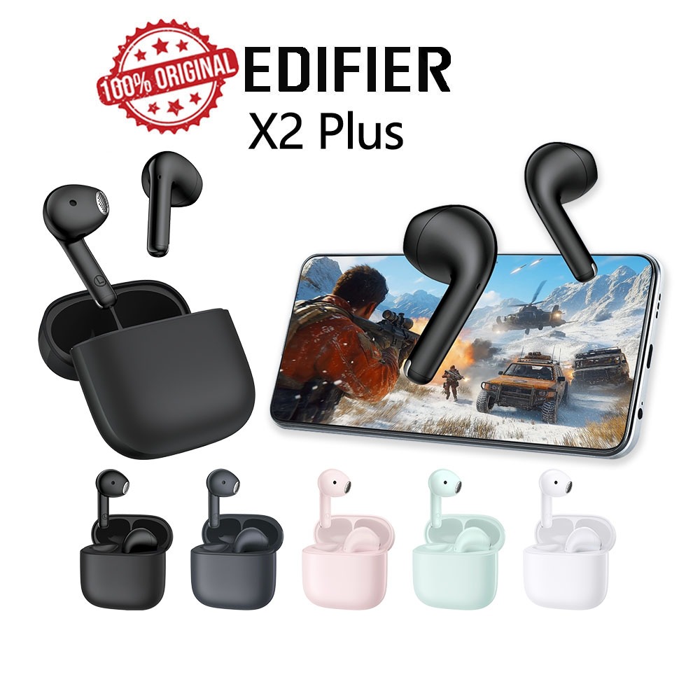 Edifier X2 Plus หูฟังบลูทูธไร้สาย True V6.0 โทรชัด 35 ชั่วโมงเวลาเล่น ...
