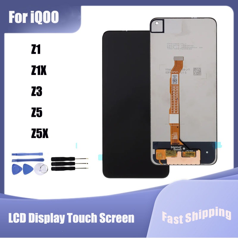สําหรับ iQOO Z1 Z1X Z3 Z5 Z5X จอแสดงผล LCD Touch Screen Digitizer Assembly Replacement Parts ...