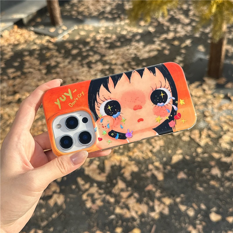 IPhone 17 Pro max 16 Pro max Girl พร้อมเคสโทรศัพท์กระบวนการ TPU ลายตาโต ...