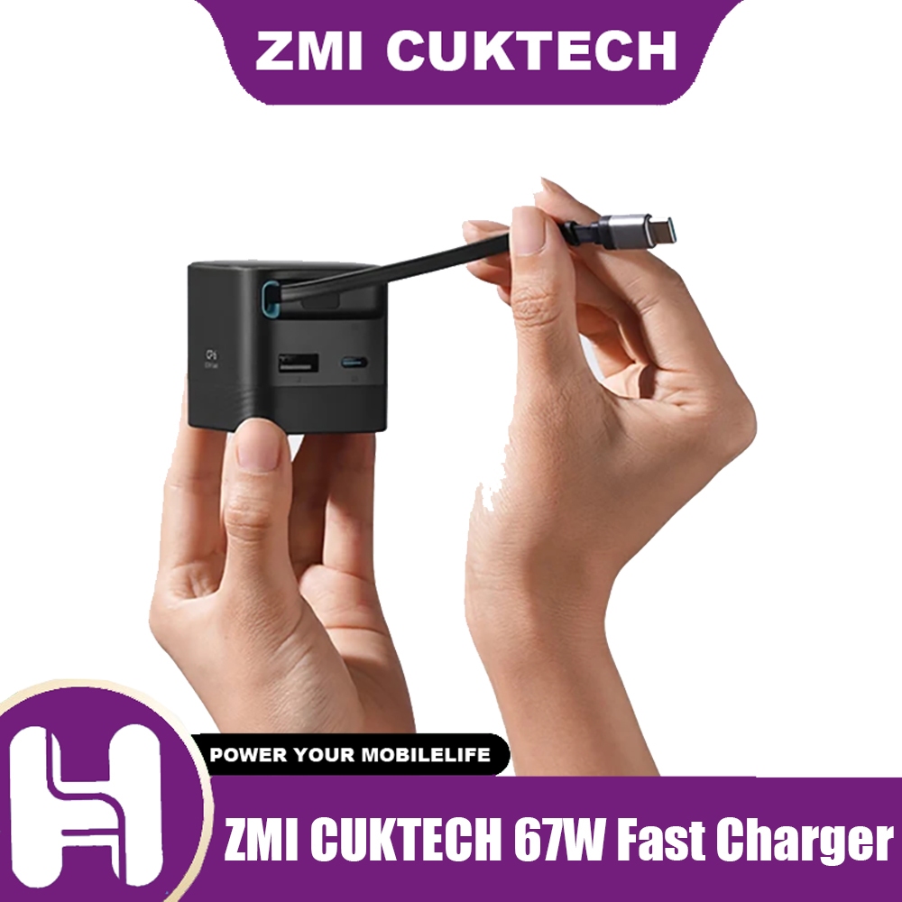 ZMI CUKTECH 67W Fast Charger AD653W CP6 มีสายเคเบิลในตัว Fast Charger ...