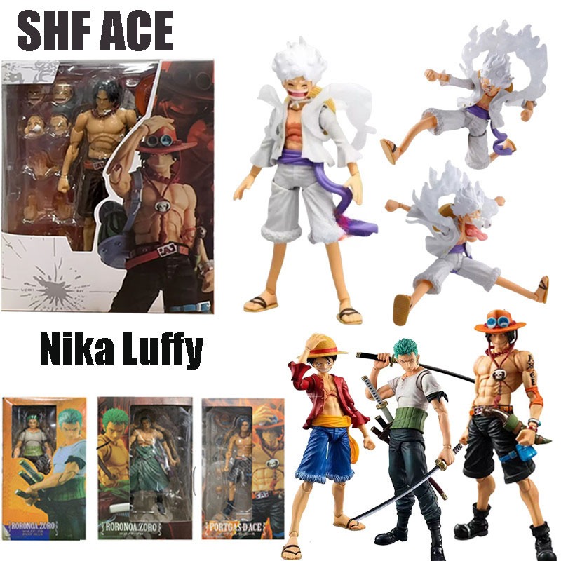 Shf ONE PIECE ลิง D. Luffy SHF Gear 5 Zoro Ace Articulado อะนิเมะ ...
