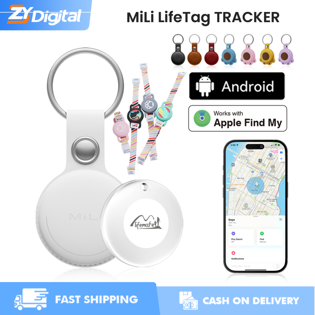 MiLi ตัวติดตามรายการ LifeTag Apple ค้นหาเครือข่ายของฉัน + ช่วง 120 ม. ...