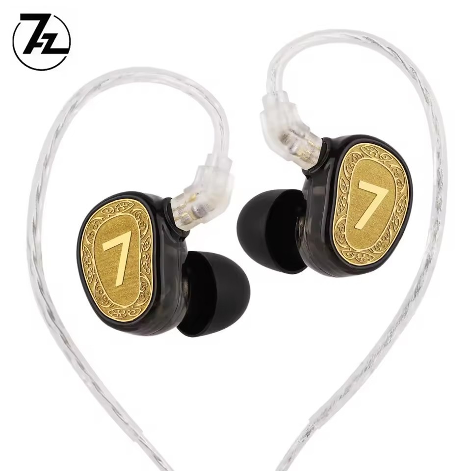 7Hz Elua Ultra Dual Dynamic Driver หูฟัง 2DD 3.5 มม.เป้าหมายโค้งการปรับ ...