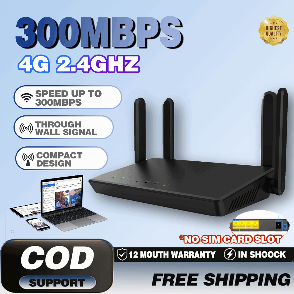 Home Mini WiFi Router 4G 300Mbps Home Wireless Network Sharing 2.4GHz ...