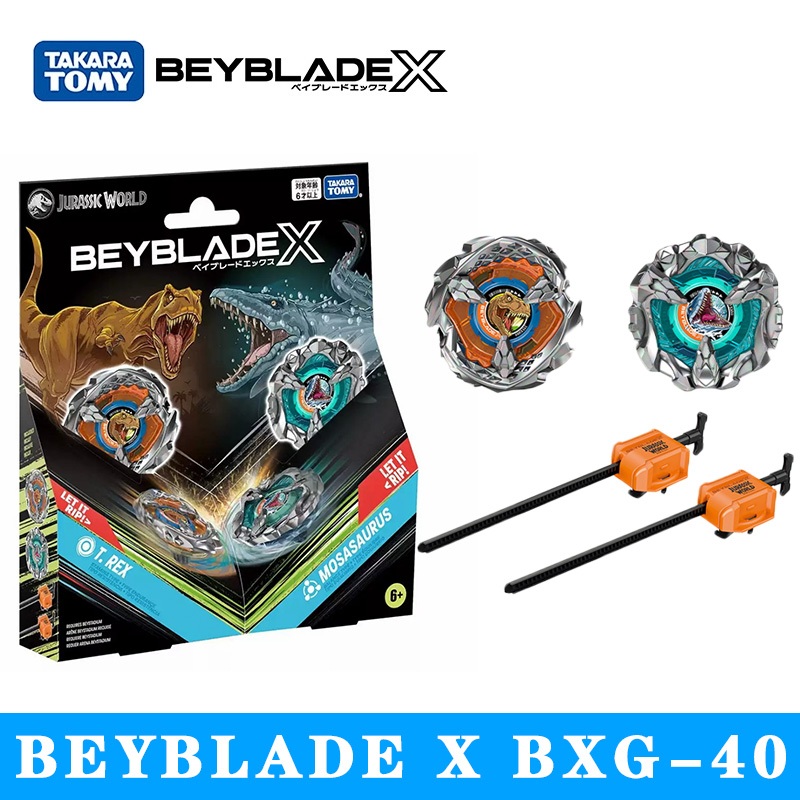 Beyblade X BXG-40(BX-00)T-REX 1-80GB VS MOSASAURUS 9-60U | Shopee Thailand