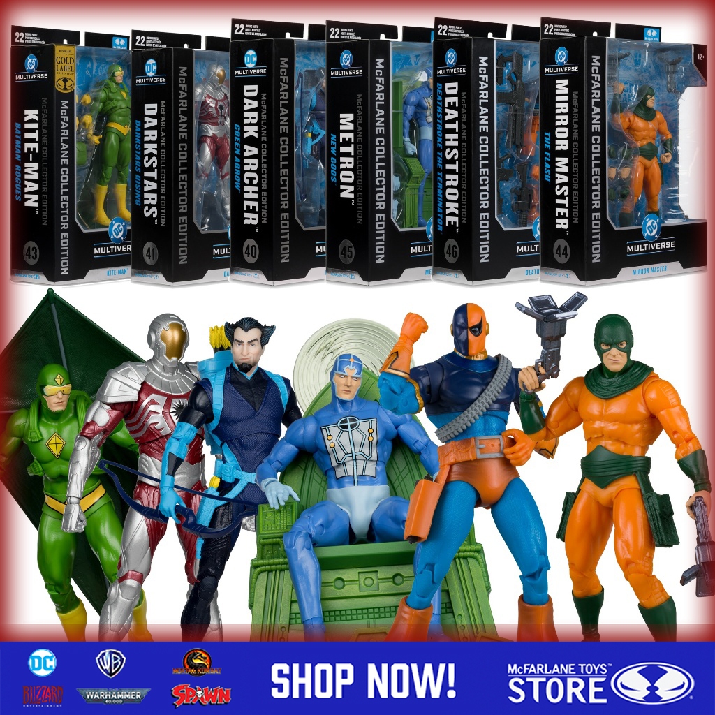 [ในสต็อก] McFarlane Toys Deathstroctrom Mirror Master Metron Darkstars ...