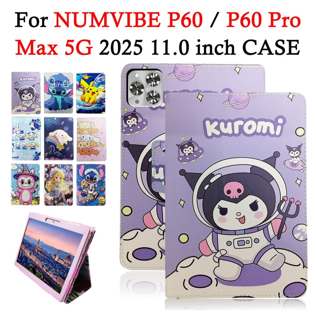สําหรับ NUMVIBEIBE P60 11.0 นิ้วน่ารักการ์ตูนคุณภาพสูงปกหนัง P60 Pro ...