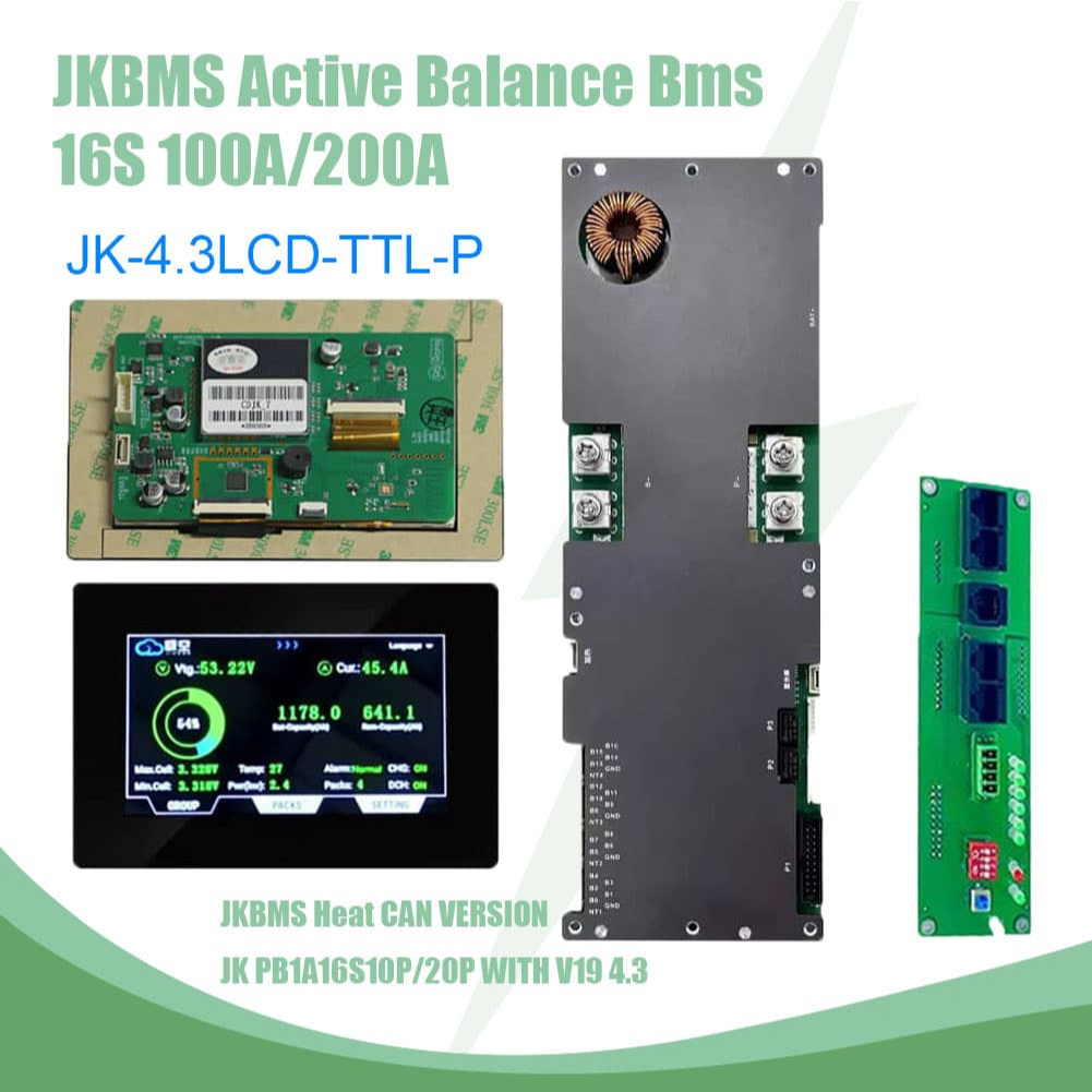 【JK BMS】1A V19 BMS Smart 8-16S 100-300A | ไบลูทูธ APP แบตเตอรี่ลิเทียม ...