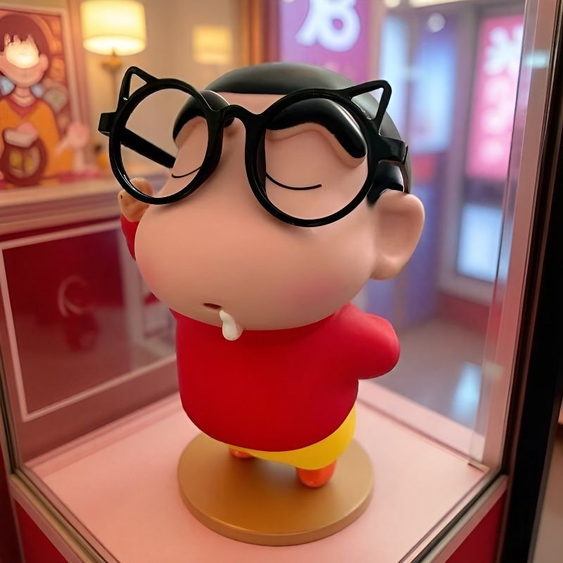 ใหม่ 23CM Crayon Shin-Chan เครื่องประดับดื่ม AD แคลเซียมนม Salute Shin ...