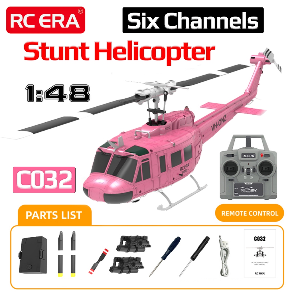 RC ERA RC เฮลิคอปเตอร์ C032 1:48 Huey เฮลิคอปเตอร์ UH-1 6 แกน Gyro 6 ...