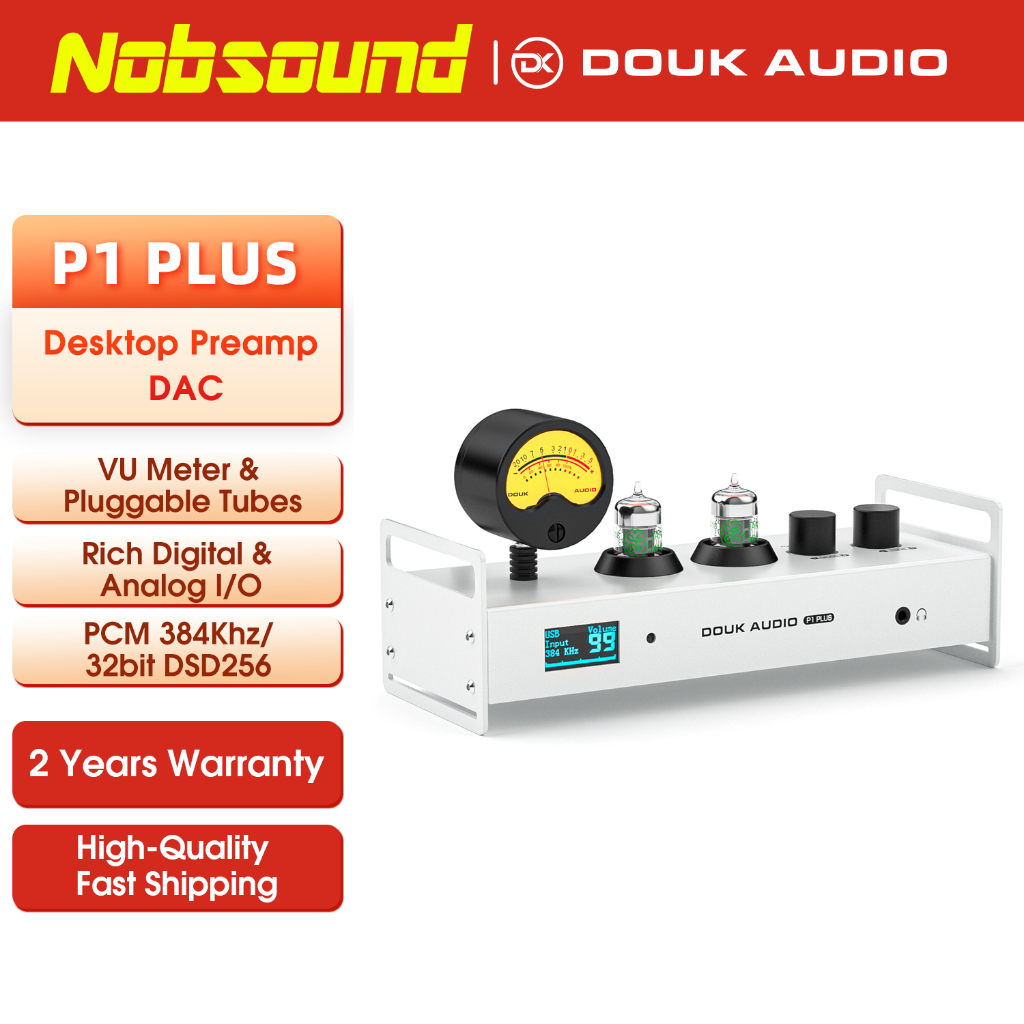 Douk Audio P1PLUS หลอดบลูทูธ Preamp USB DAC หูฟัง Amp พร้อมVU Meter ...