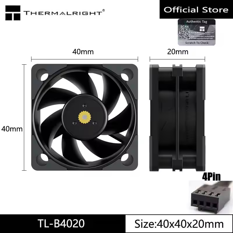 Thermalright TL-B4020 40mm Cpu Fan MINI PC Fan Performance Fan ทนทาน ...