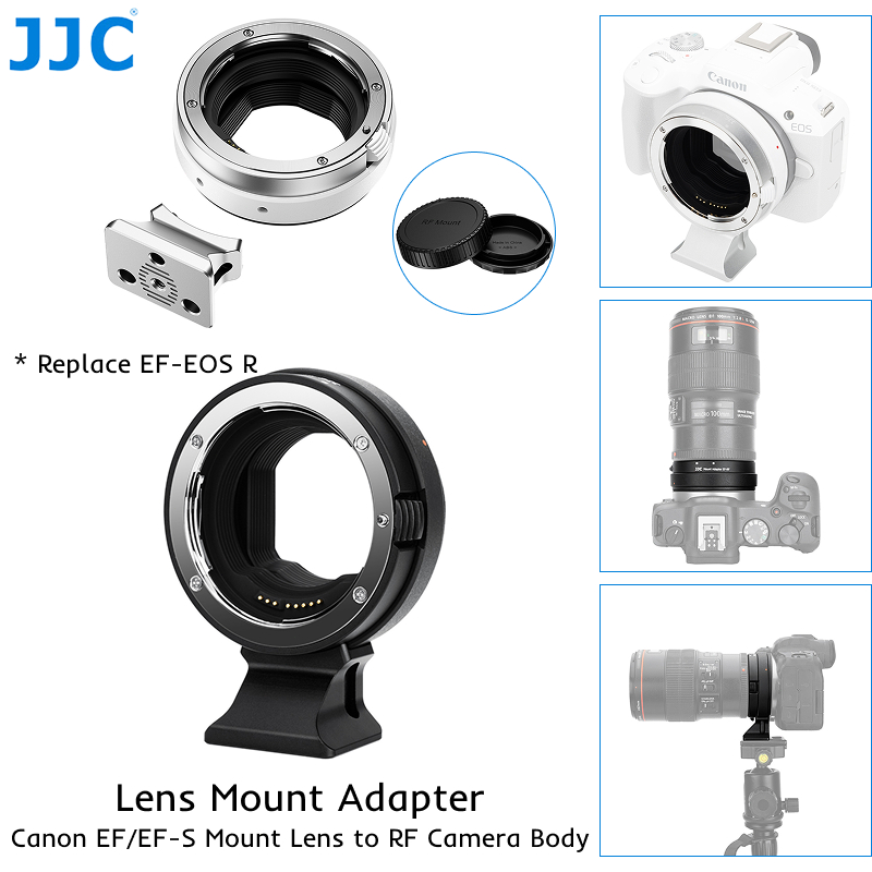 JJC CA-EF_RF เลนส์อะแดปเตอร์แหวน Canon EF / EF-S เลนส์ RF กล้อง ...
