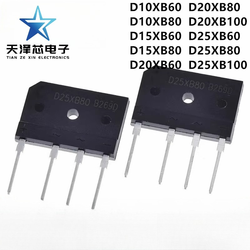 เตาแม่เหล็กไฟฟ้า Rectifier Bridge D10XB D20XB20 D15XB D25XB D20XB 60 80 ...
