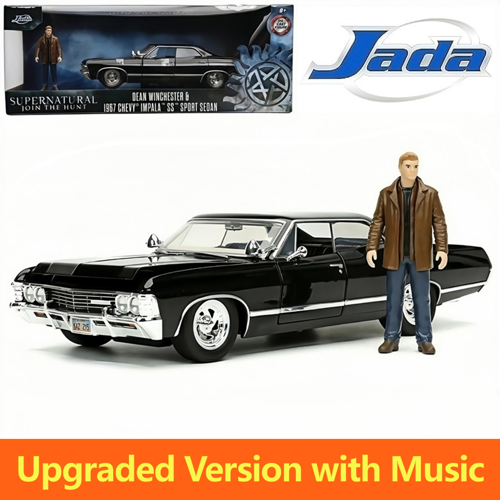JADA Supernatural 1:24 1967 Chevy Impala Die-cast Car Dean Winchester ...