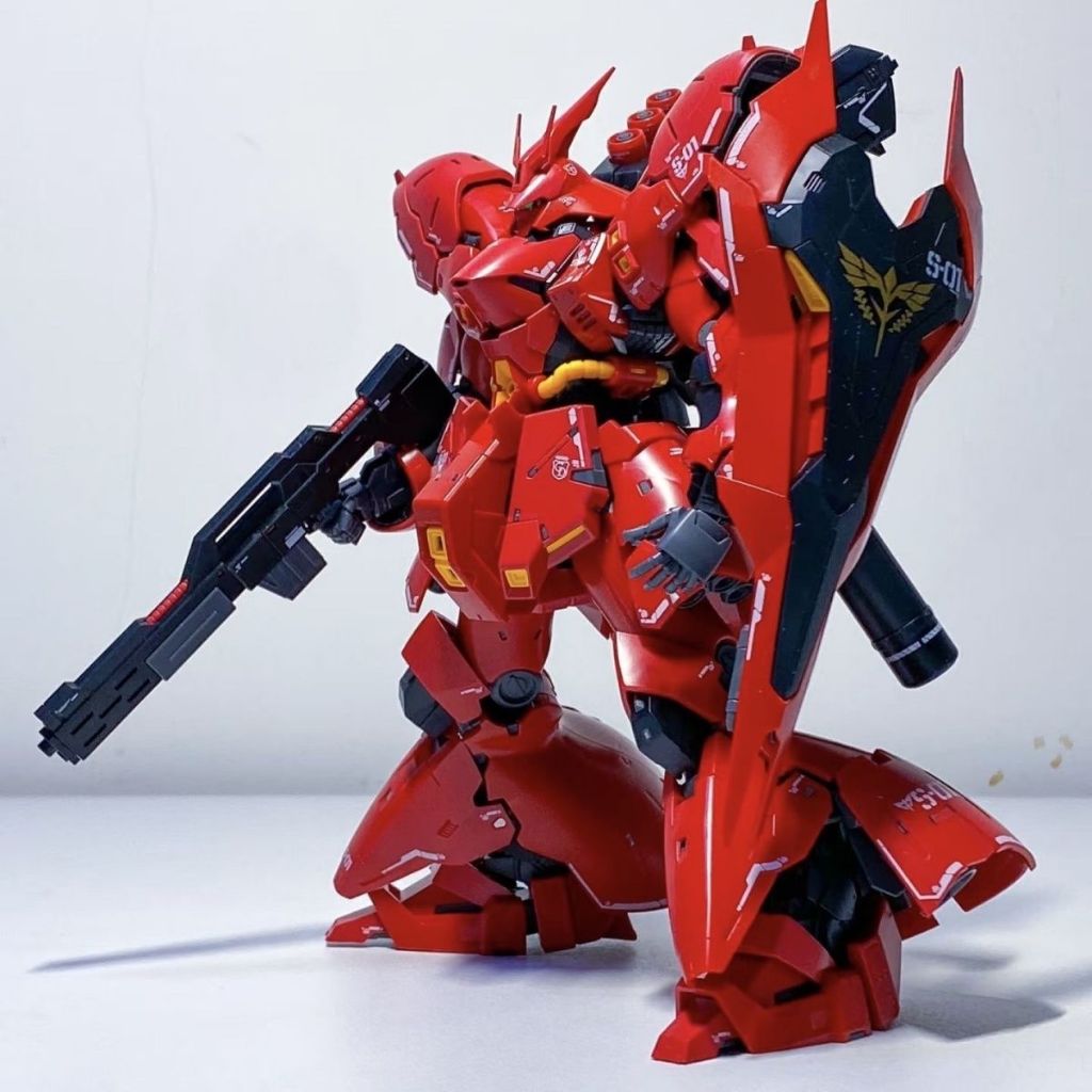 GAOGAO HG1/144 RG29 Sazabi Assembly Model ตกแต่งพร้อมสติกเกอร์น้ําพร้อม ...