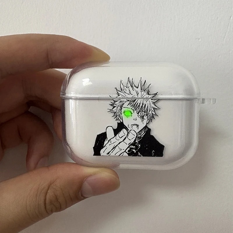 การ์ตูน Cool อะนิเมะ Gojo Satoru โปร่งใสหูฟังสําหรับ Airpods Pro 3 2025 ...