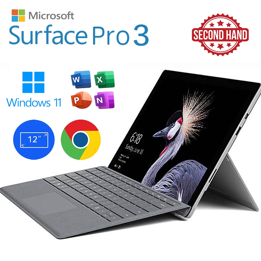 มือสอง Microsoft Surface Pro 3 - i5/i7, 8GB, 256GB SSD - Windows 11 ...