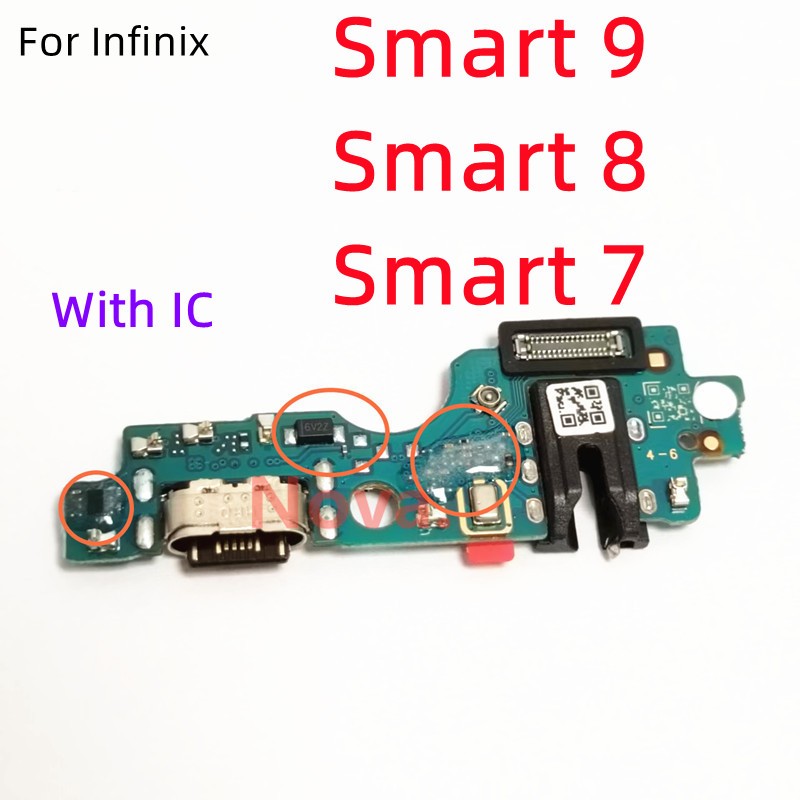 Fast Charging Board สําหรับ Infinix Smart 9 8 7 USB Charger พร้อม IC ...