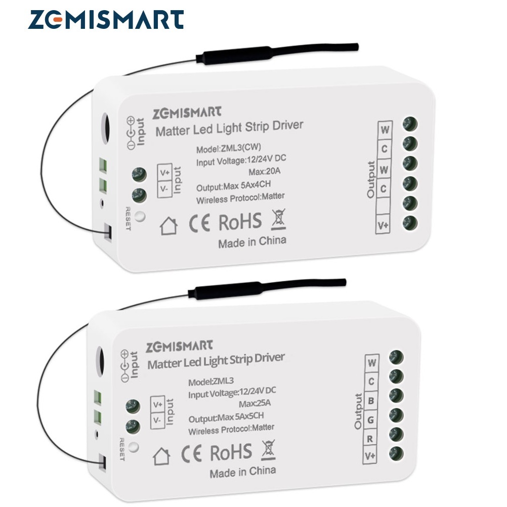 Zemismart Matter Wifi LED Light Strip Driver,DIY Light Controller ...