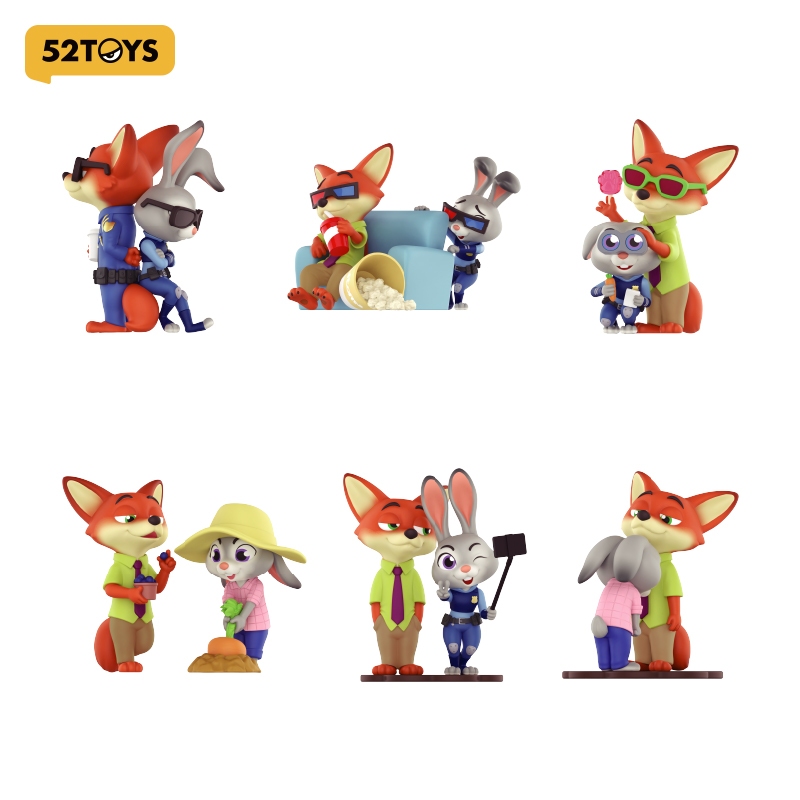 52TOYS Disney Zootopia's Best Duo Series Blind Box Figure Toy(Whole Set ...
