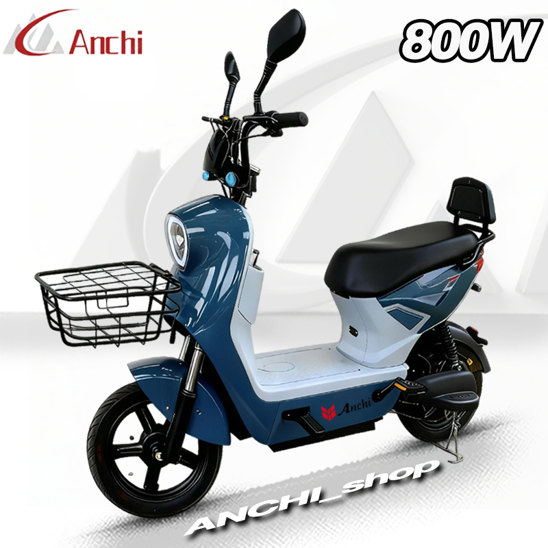 [รับประกัน 5ปี] ANCHI จักรยานไฟฟ้า รถไฟฟ้า มอเตอร์ 800W แบตเตอรี่ 48V ...