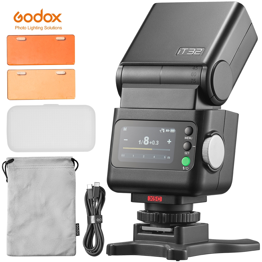 Godox iT32 iFlash กล้องแฟลช Speedlite X5 C/N/S/F/O Hot Shoe Trigger HSS ...