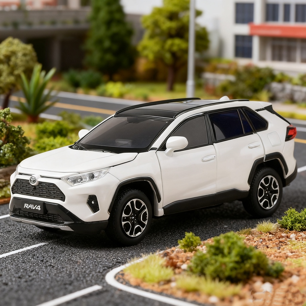 JKM 1:32 Toyota RAV4 SUVโลหะผสมMiniatureรุ่นรถDiecastโลหะขนาดรถMdoel ...