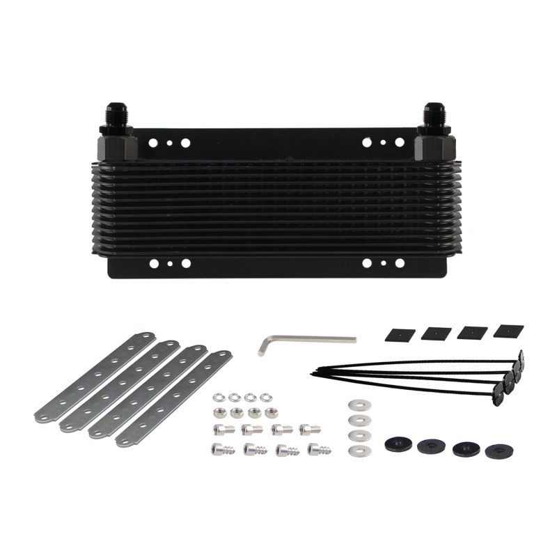 Universal 12 แถว 24-Plate Transmission Oil Cooler พร้อมอะแดปเตอร์ AN8 ...