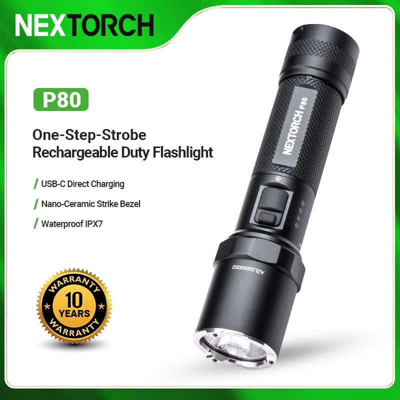 NEXTORCH P80 ไฟฉายกันน้ํา ชาร์จไฟได้ ความสว่างสูง 2100 lumens | Shopee ...