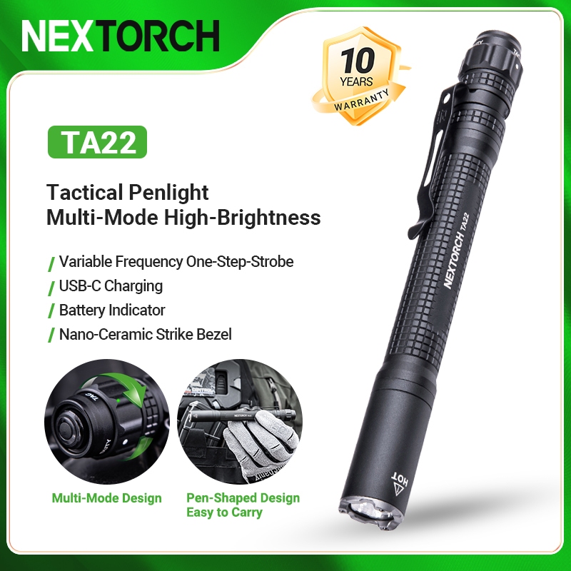 NEXTORCH TA22 ไฟฉายพกพา ultralight 850 lumens แบบชาร์จบatteries กันน้ำ ...