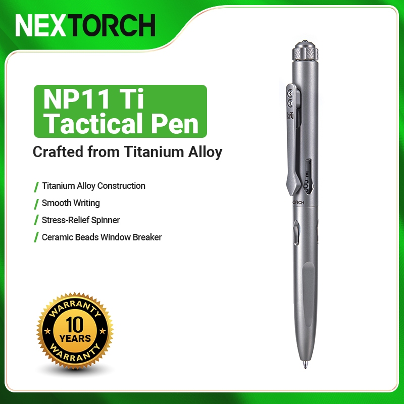NEXTORCH NP11 Ti ปากกาเซรามิคลูกปัดแก้ว หัวไทเทเนียม พร้อมฟังก์ชันดีไว ...