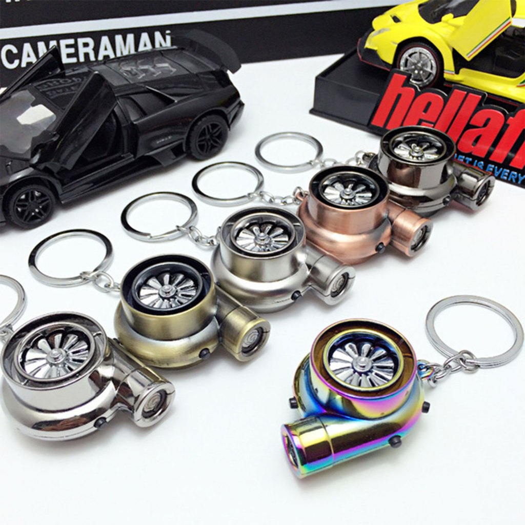 รถพวงกุญแจโลหะเสียง Turbo Key Sleeve Bearing Spinning Model Turbine ...