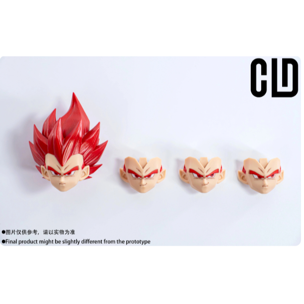 CAN Dragon Ball Vegeta Crimson God Head Sculpt Accessory Pack | Shopee ...
