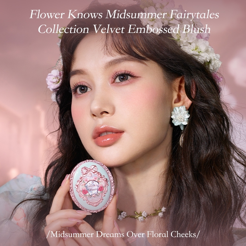 Flower Knows Midsummer Fairytales Collection Velvet Embossed Blush ...