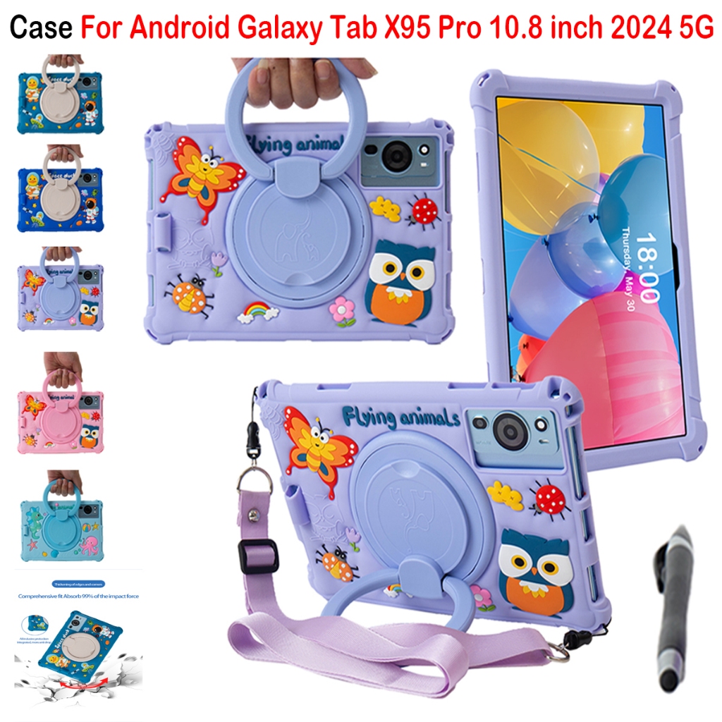 สําหรับ Android Galaxy Tab X95 Pro 10.8 นิ้ว 2024 5G คุณภาพสูงซิลิโคน ...