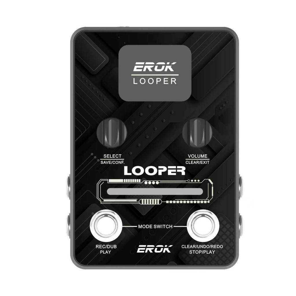 EROK XS 02 Looper Pedal 40 Slots Total 160 Mins Recording Stereo Loop ...