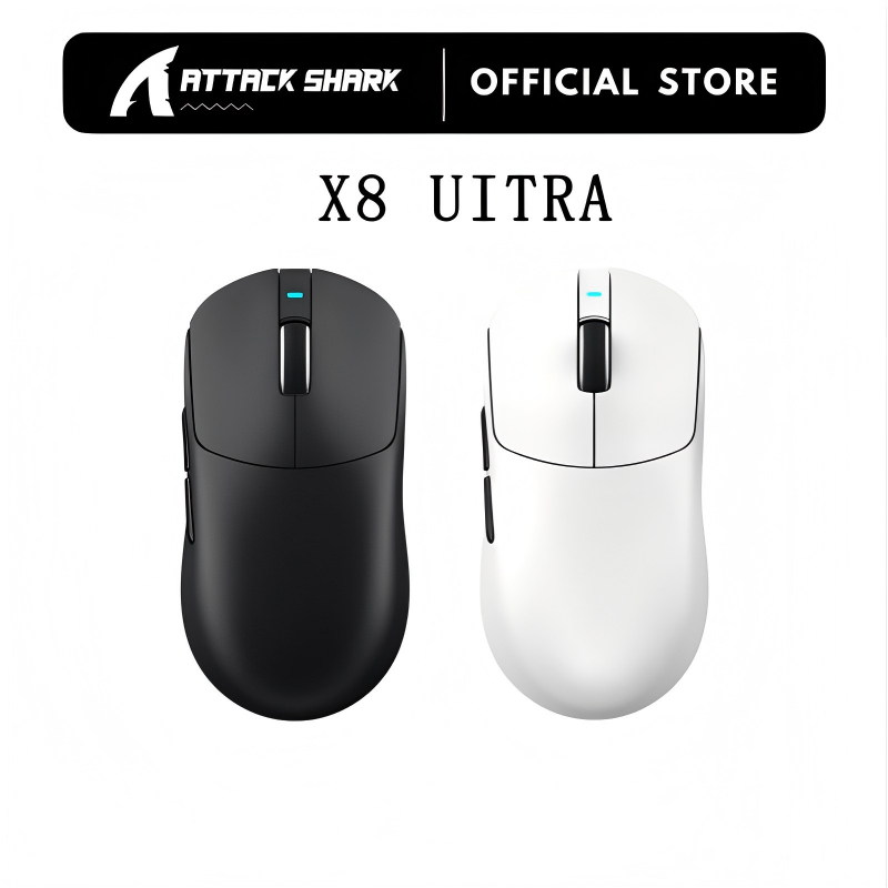 ATTACK SHARK X8 Ultra Wireless Gaming Mouse - 55g Ultra-Lightweight 8K ...