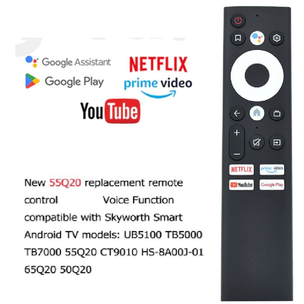 HS-8A00J-01 TB5000 TB7000 UB5100 55Q20 CT9010 รีโมทคอนโทรล Skyworth TV ...