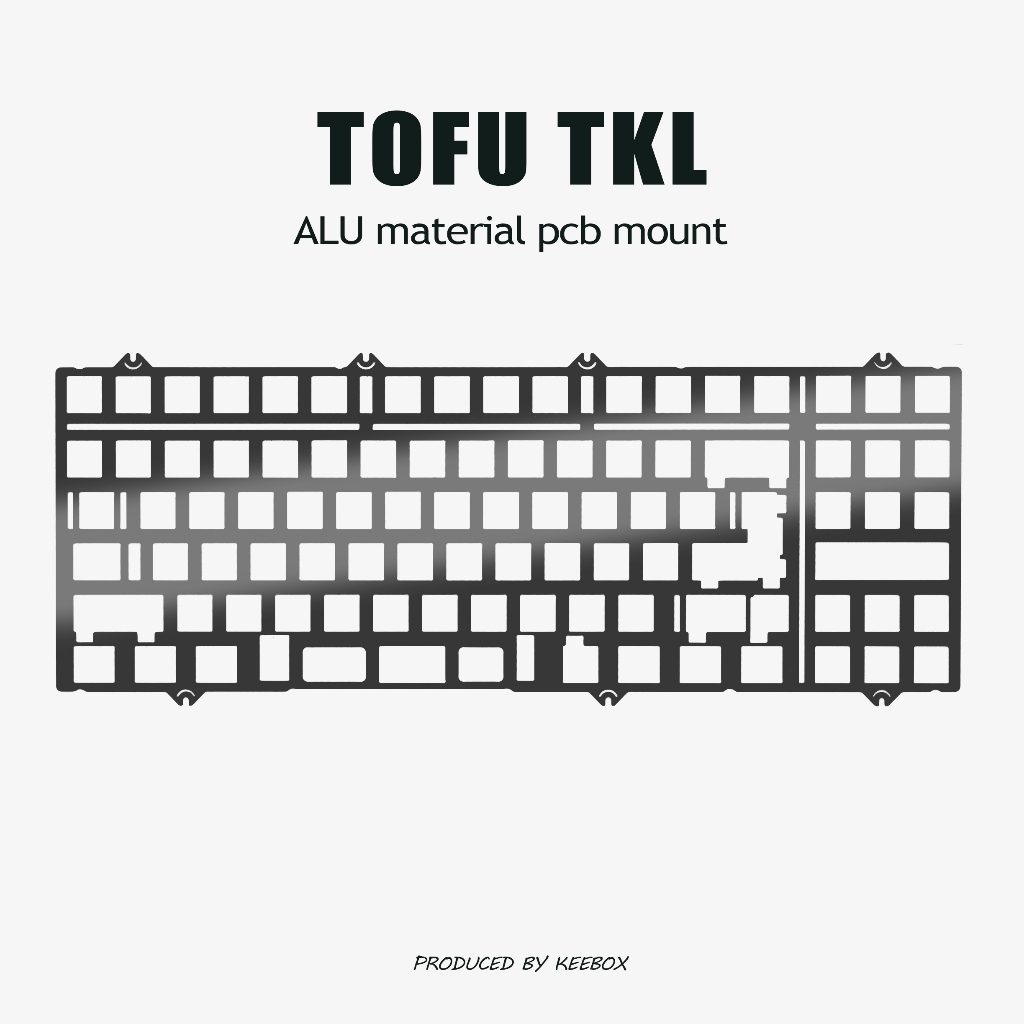 Kbdfans TOFU TKL PCB Mount Mechanical Keyboard แผ่นแบบกําหนดเอง PC PP ...