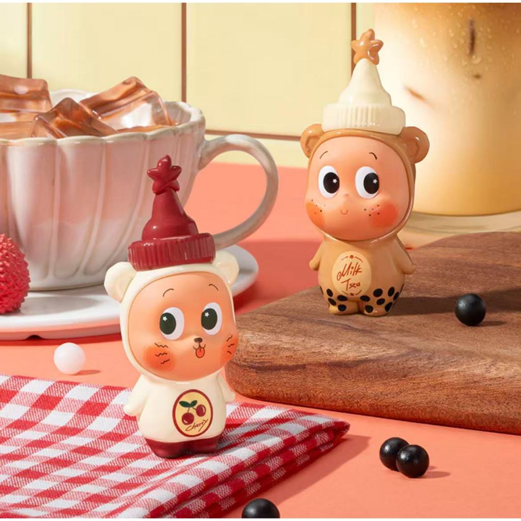 POP MART Starry People Bubble Milk Tea & Cherry Iced Tea | Shopee Thailand