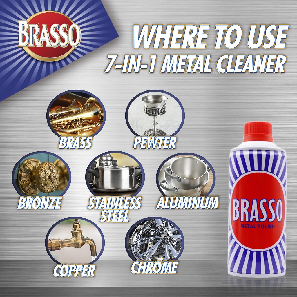 Brasso บรัสโซ 100ml/200ml/400ml ขัดทองเหลืองเงาวาวในครั้งเดียว!บรัสโซ ...