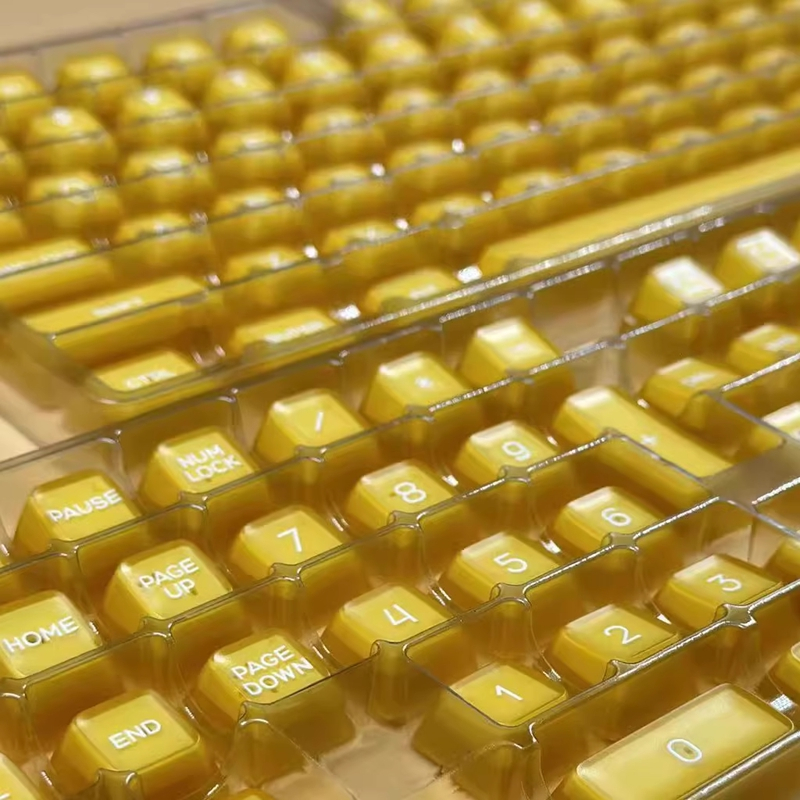 Keycap เฉพาะGolden Silk Jade Keycaps PBT Double Shot 141 คีย์ SA ...