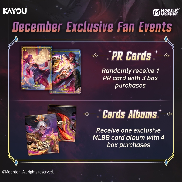 (3 กล่อง) MLBB Combo Pack : ซื้อ 3 กล่อง รับฟรีการ์ด PR สุ่ม 1 กล่อง ...