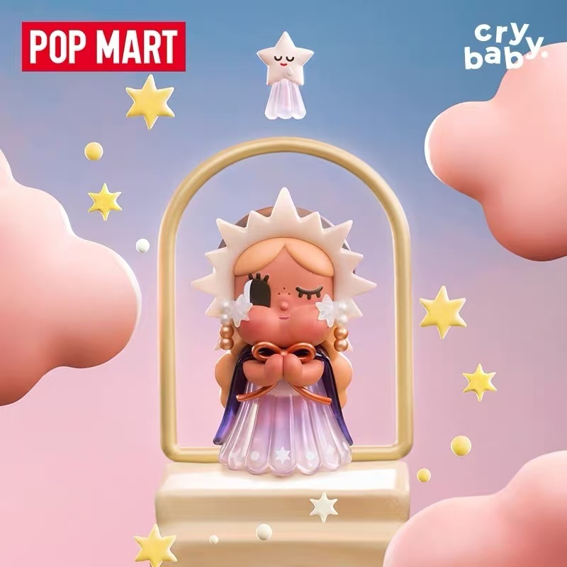 POPMART CRYBABY "The Moon That Ran Away" Series Blind Box Figurines ...