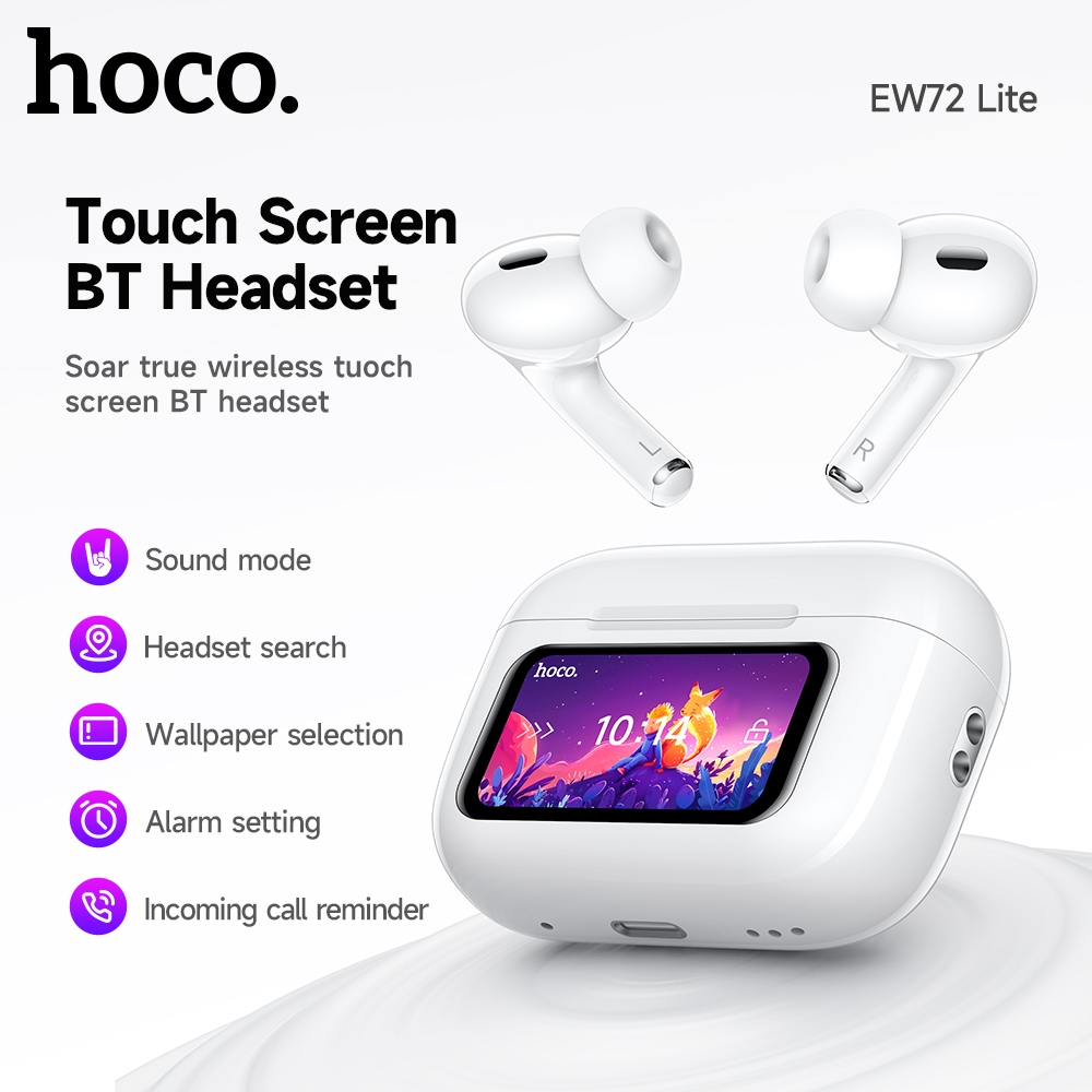 HOCO Original EW72 Lite TWS หูฟังบลูทูธไร้สายที่แท้จริงกีฬาเพลงหูฟัง ...